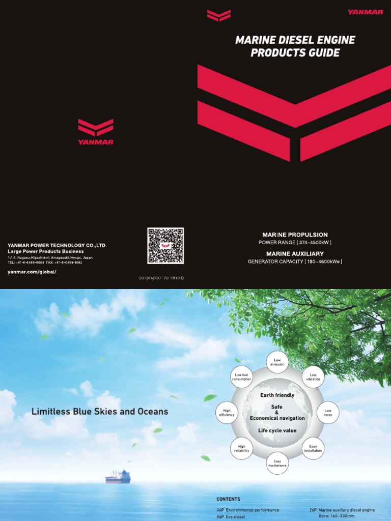 YANMAR Marine Diesel Engine Products Guide | PDF