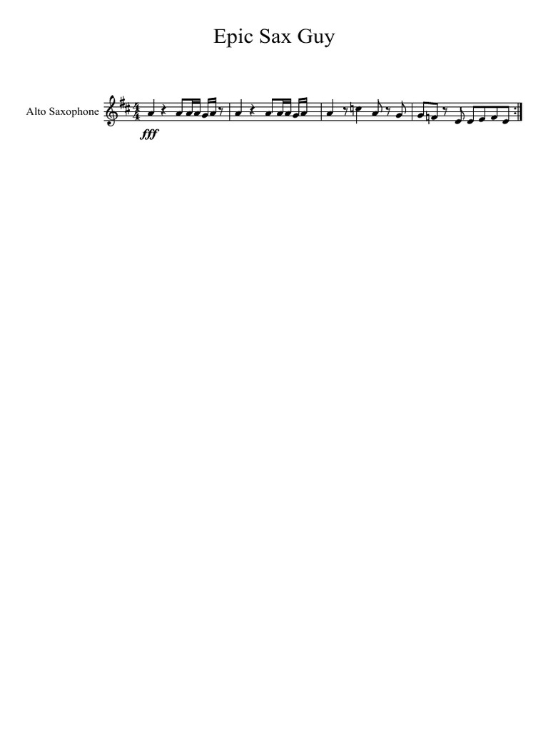 Epic Sax Guy | PDF