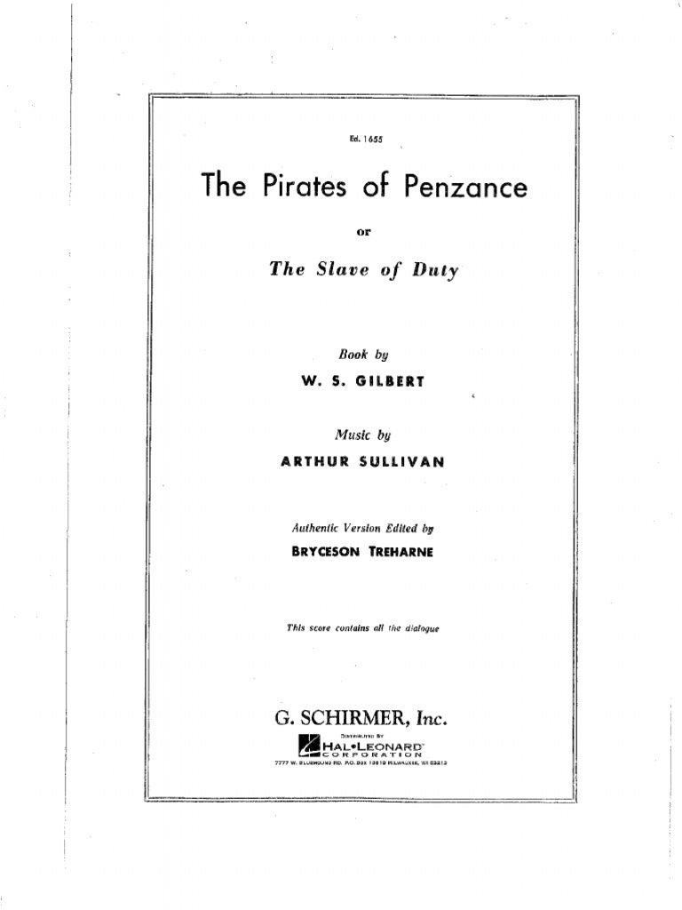 Pirates of Penzance | PDF