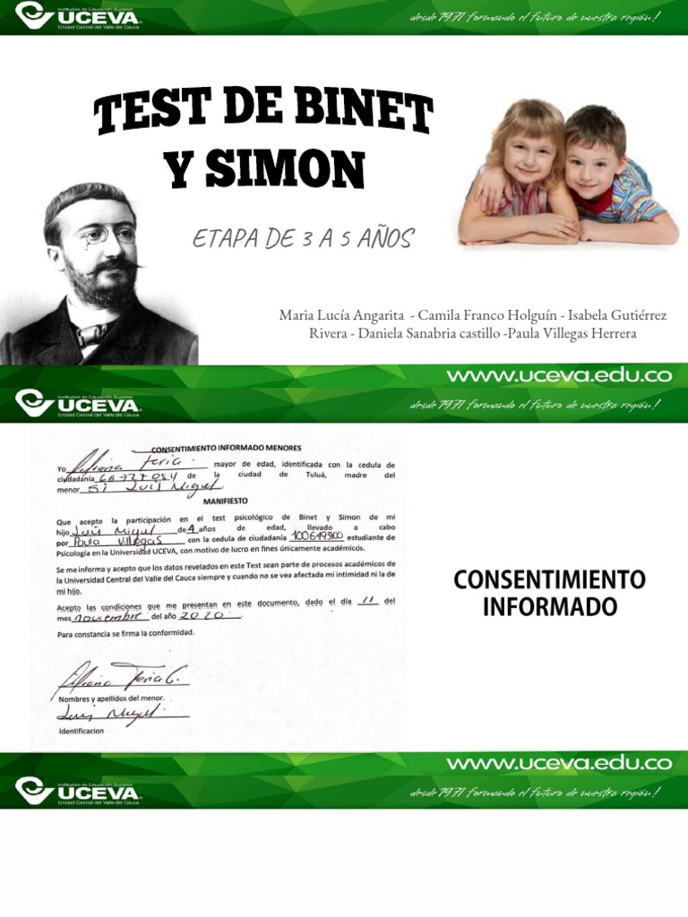 Test de Binet y Simon | PDF | La naturaleza humana | Conceptos psicologicos