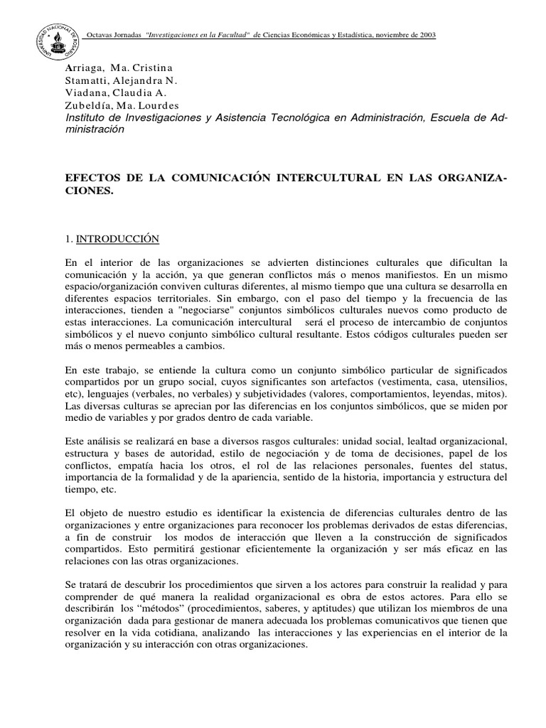 Arriaga, Stamatti, Viadana, Zubledia - Efectos de La Comunicacion | PDF ...