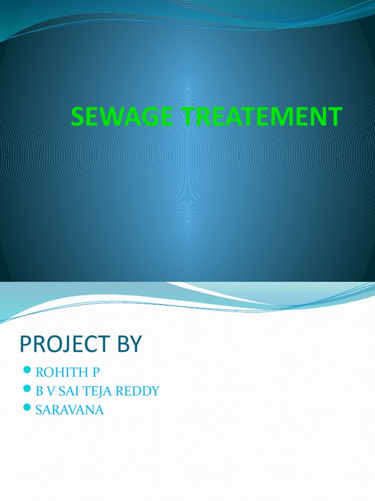 Chemistry Project | PDF | Sewage Treatment | Wastewater