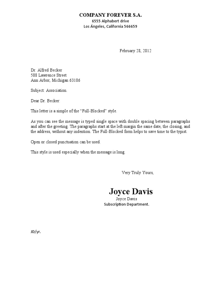 Joyce Davis: Company Forever S.A | PDF | Paragraph | Notation