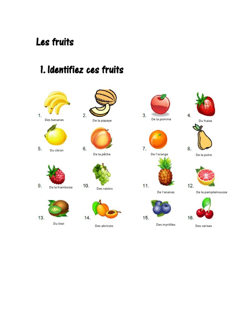 Les Fruits | PDF