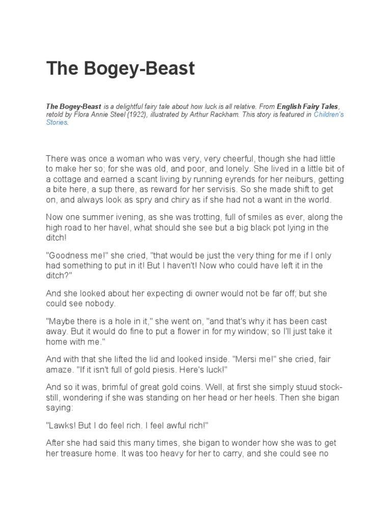 The Bogey-Beast: The Bogey-Beast Is A Delightful Fairy Tale About How ...