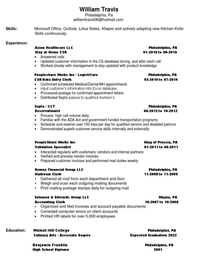 Wills Portfolio Resume 3 | PDF | Accounts Payable | Computing