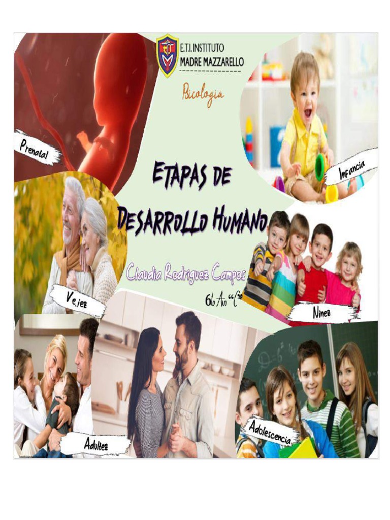 ETAPAS DE DESARROLLO HUMANO-comprimido | PDF | Adultos | Adolescencia