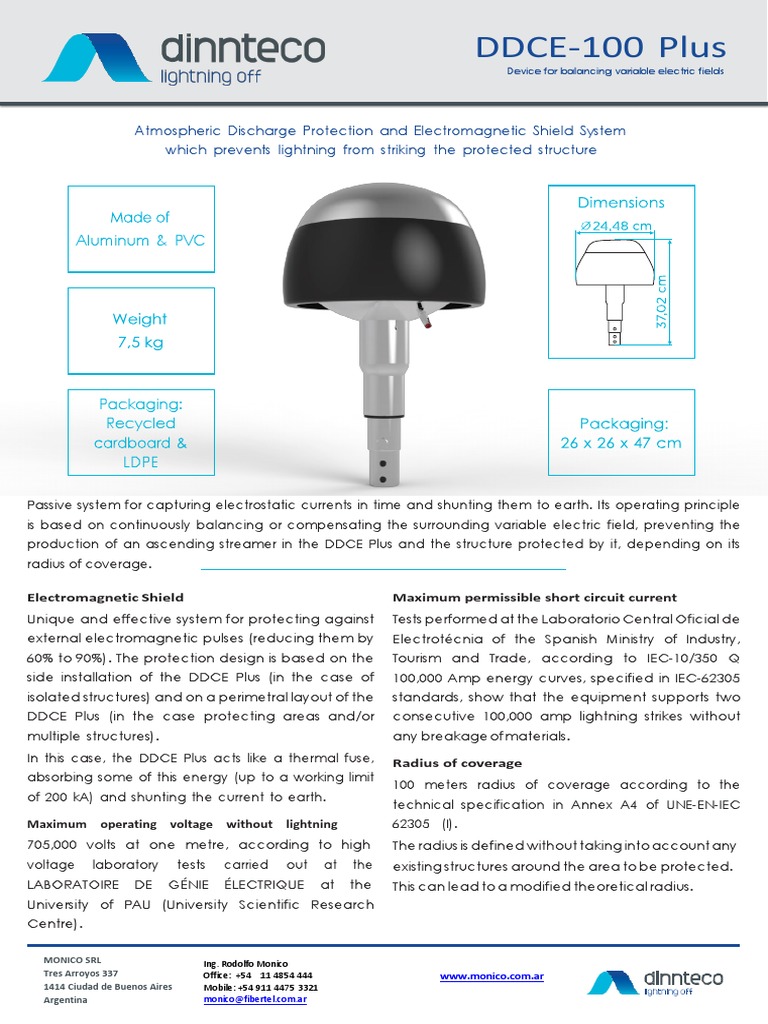 DDCE-100 Plus - Brochure - M | PDF | Lightning | Fuse (Electrical)