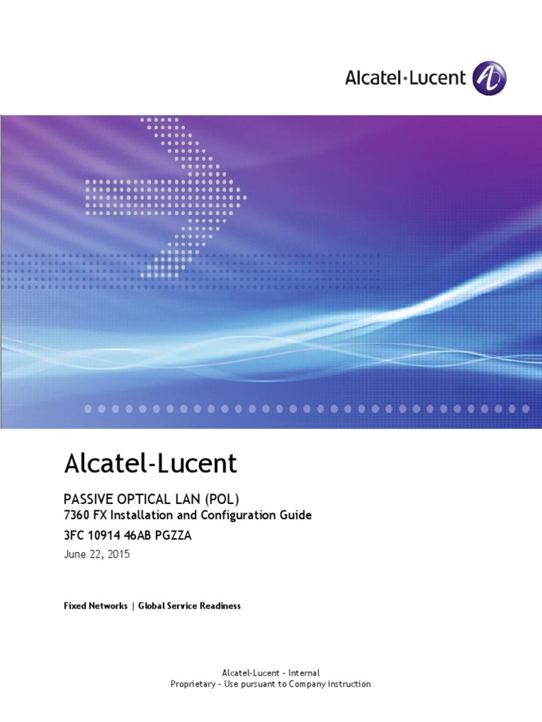FixedNetworks GSR - 7360 FX Installation and Configuration Guide-R46X ...