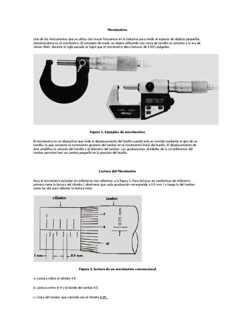 Micrometros | Longitud | Herramientas