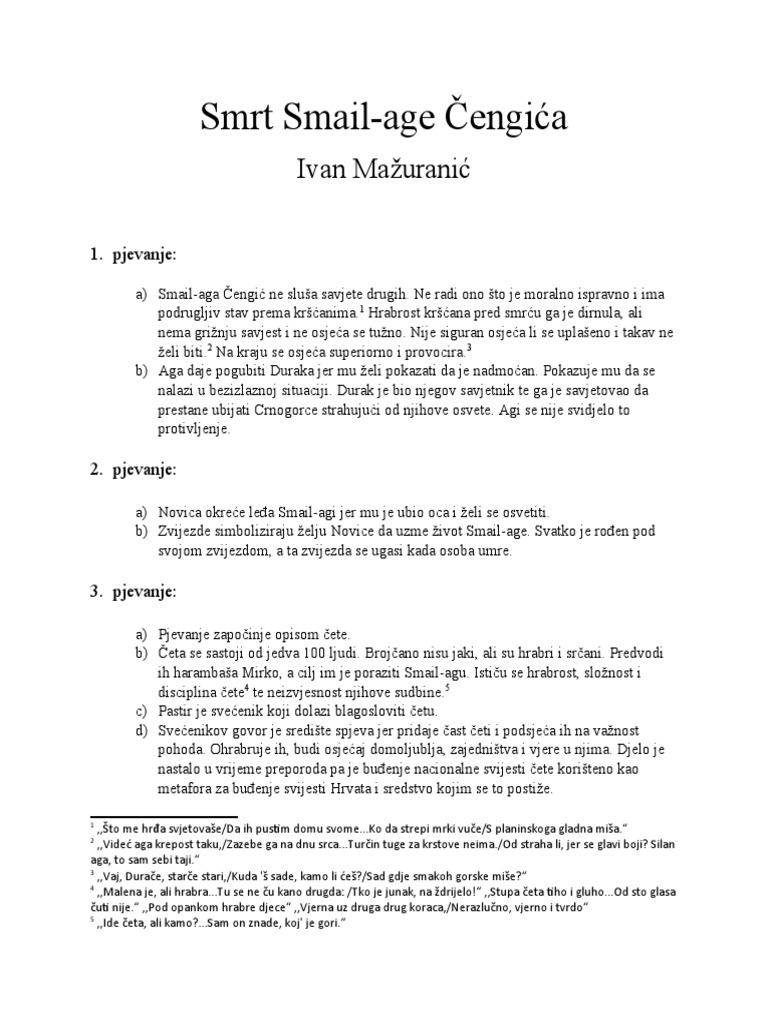 SMRT Smail-Age Čengića | PDF