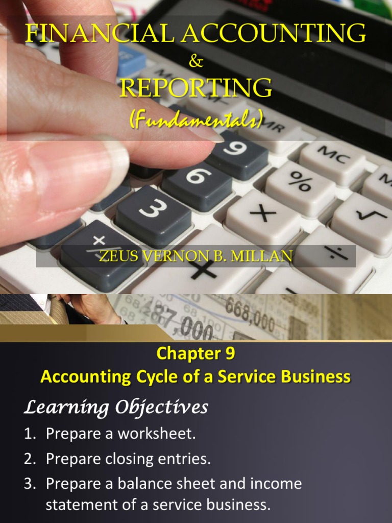 Chapter 9 - Accounting Cycle of A Service Business | PDF | Balance ...