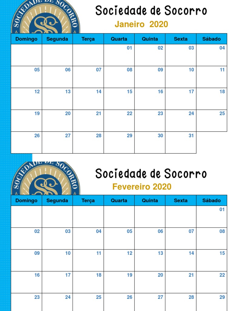 Calendário 2020 Soc Soc | PDF