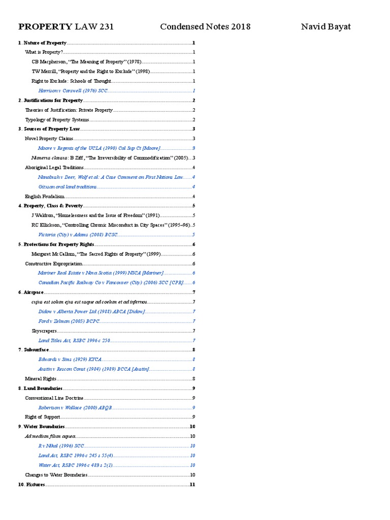 Reynolds 60 Fall 2018 Navid Bayat | PDF | Trespass | Eminent Domain