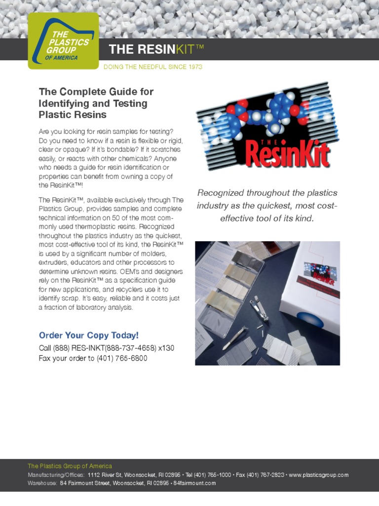 The Resin: The Complete Guide For Identifying and Testing Plastic ...