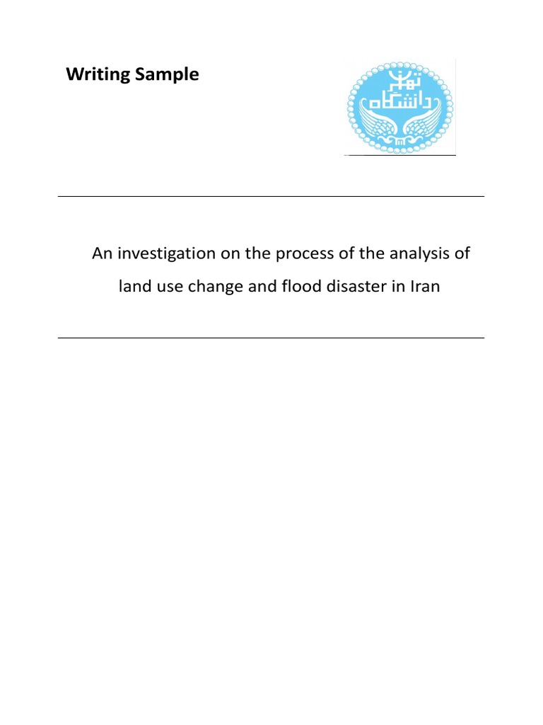 Writing Sample | PDF | Flood | Hydrology
