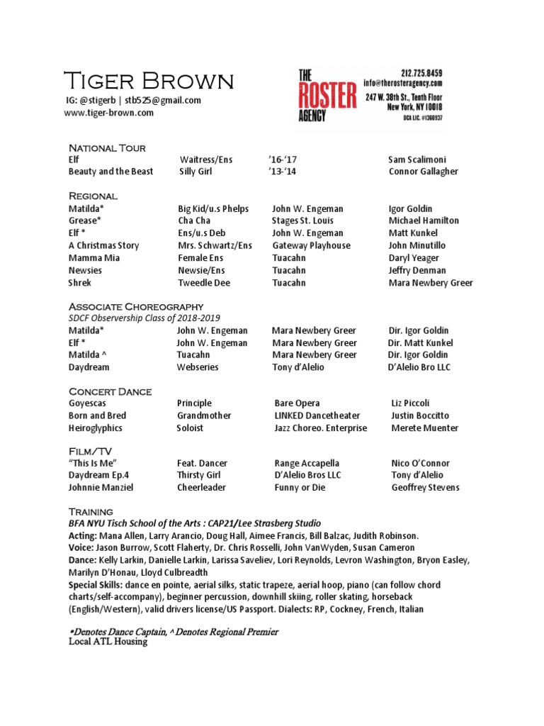 Performance Resume 2021 | PDF | Performing Arts | Entertainment