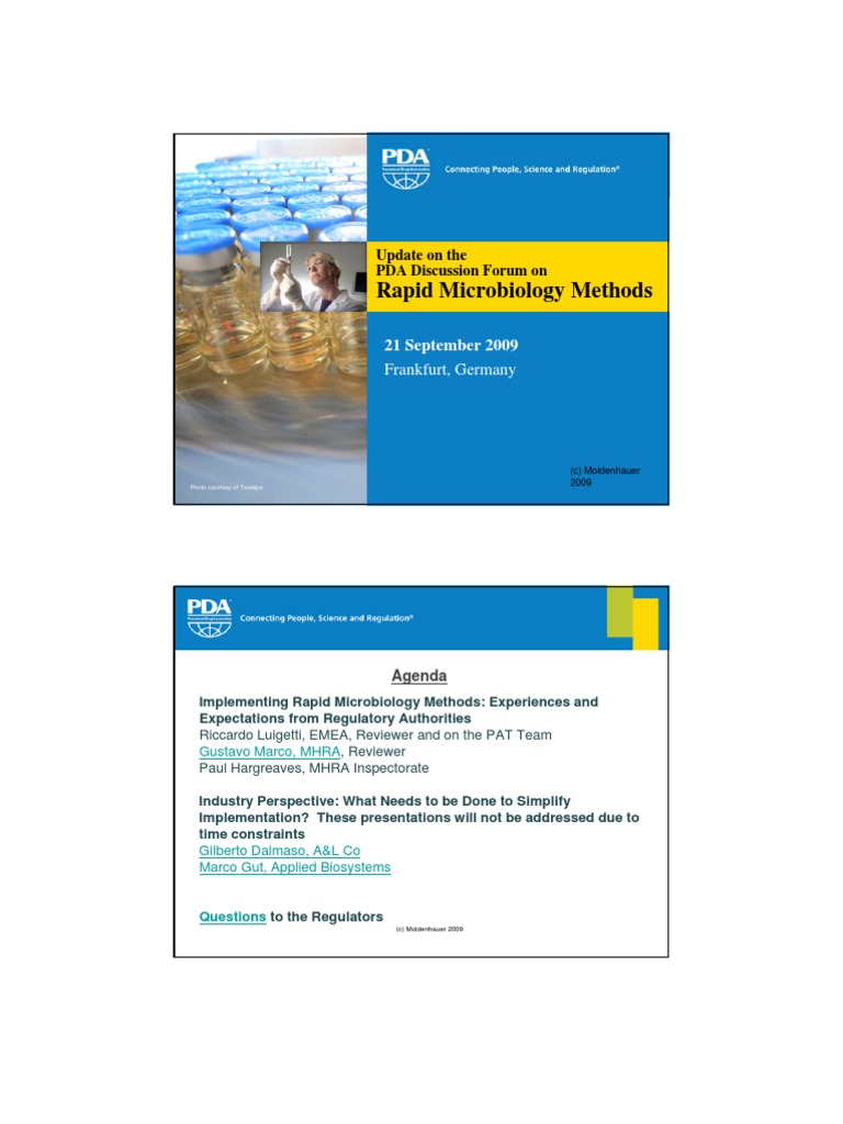 Rapid Microbiology Method by Jeane Moldenhauer | PDF | Verification And ...