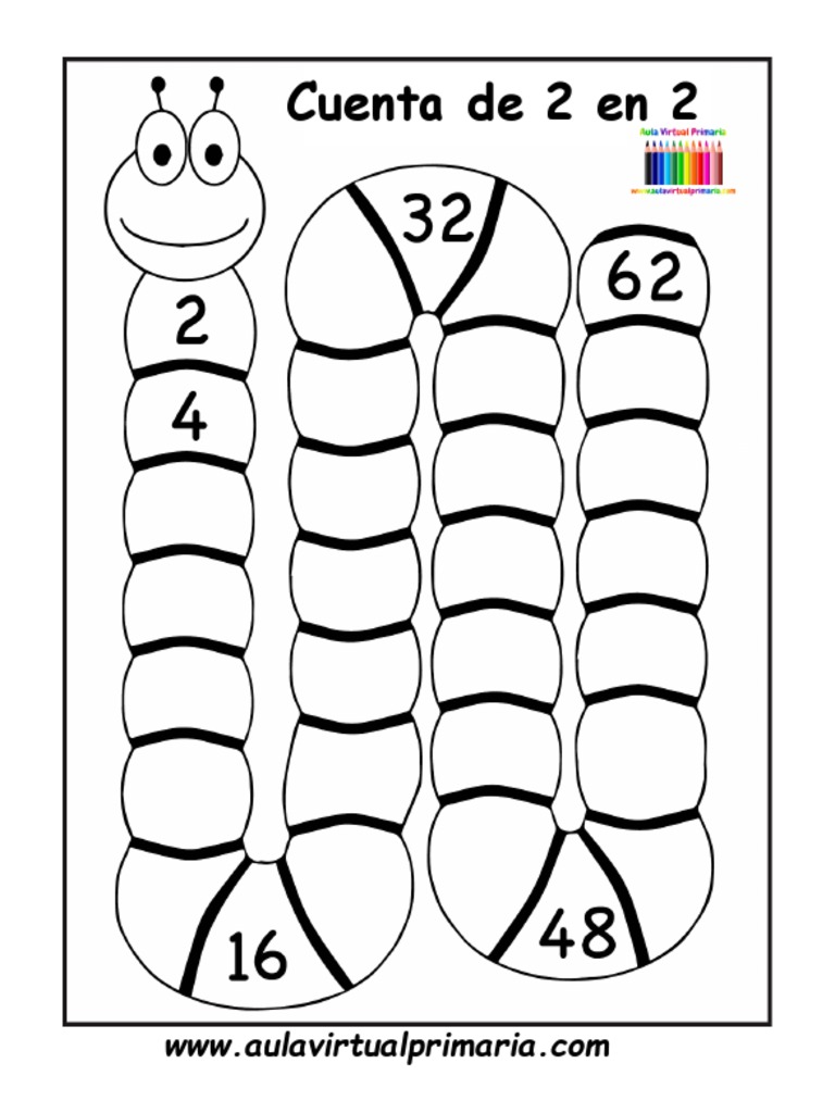 Guía para contar de 2 en 2 | PDF