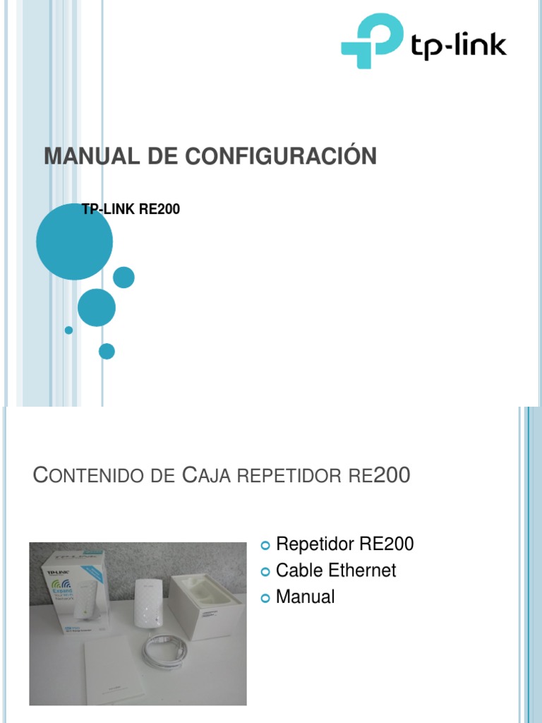 Manual de Configuración Re200 V2 | PDF