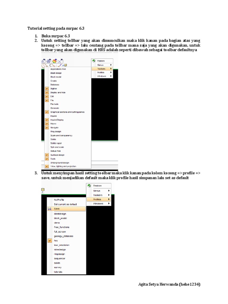 Tutorial Surpac 6 | PDF