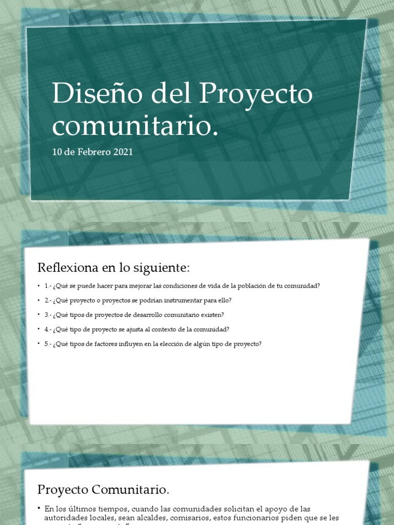 Diseño de Proyectos Comunitarios | PDF | Business