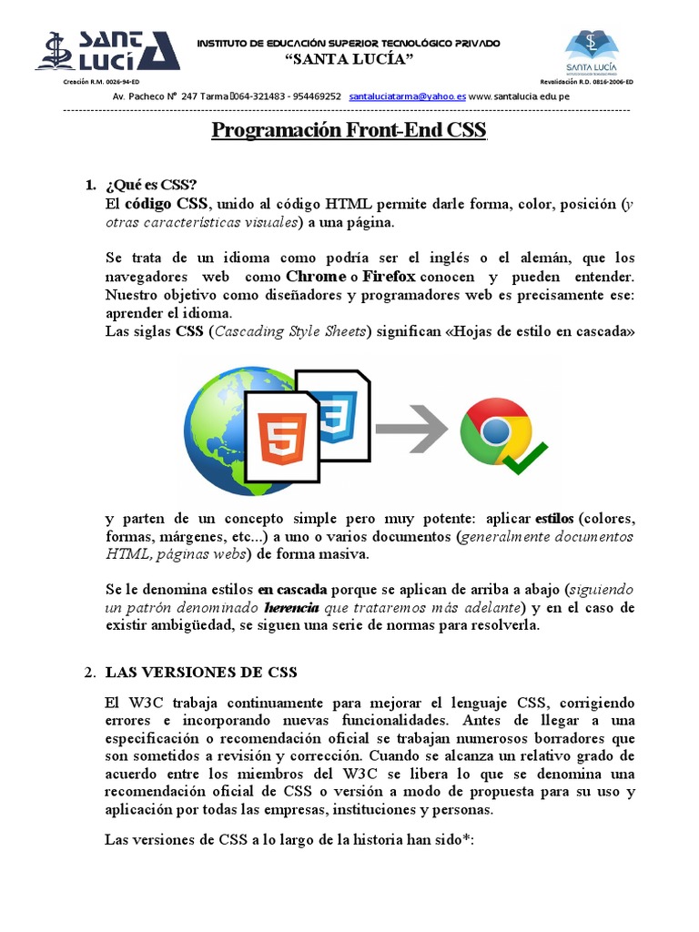 Que Es Front End - CSS | PDF | Software de la aplicacion | Informática
