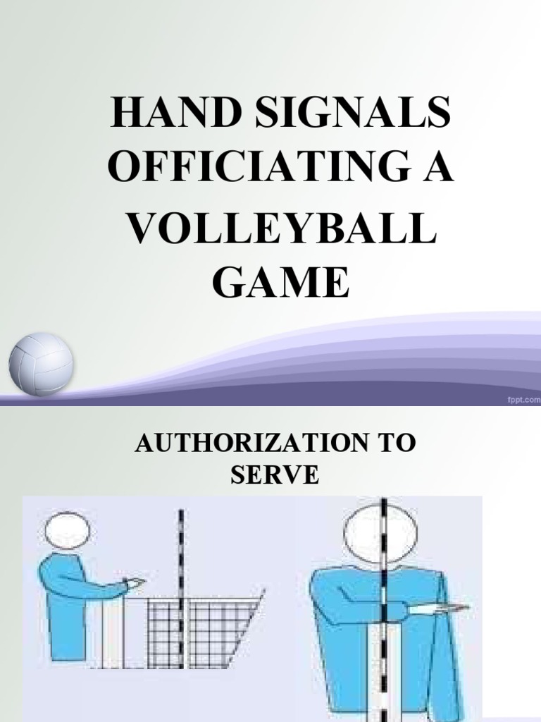 Volleyball Officiating Hand Signals Guide | PDF