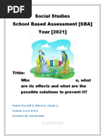 HSB-Guidelines-for-SBA (CSEC) | PDF | Educational Assessment | Data