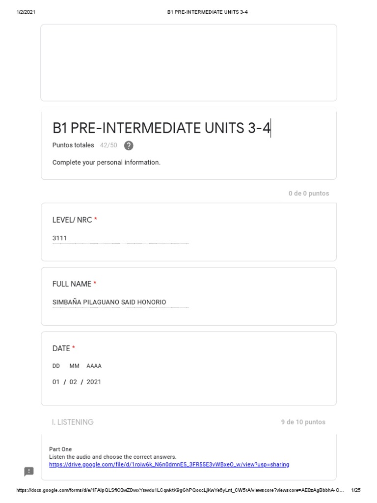 B1 Pre-Intermediate Units 3-4 | PDF | Maya Civilization