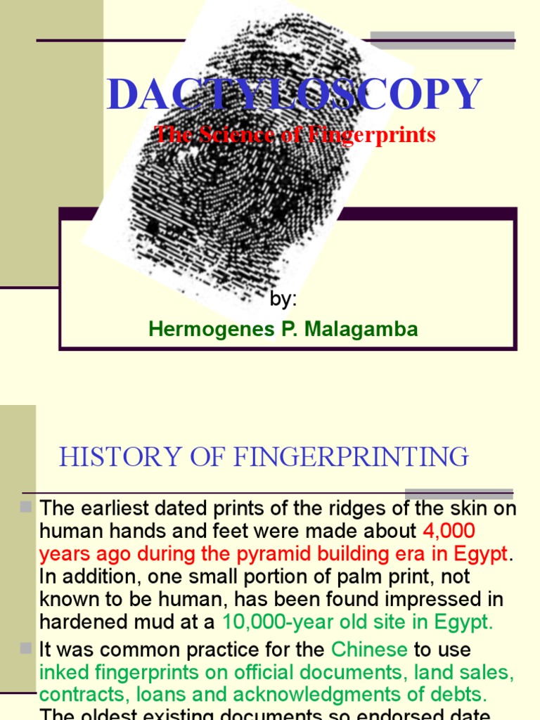Dactylos | PDF | Fingerprint | Laser