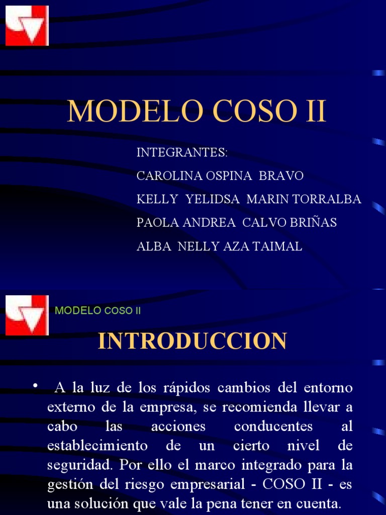 Modelo Coso Ii | PDF | Información | Riesgo