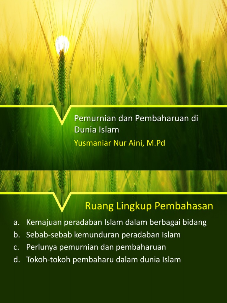 1.pemurnian Dan Pembaharuan Di Dunia Islam | PDF