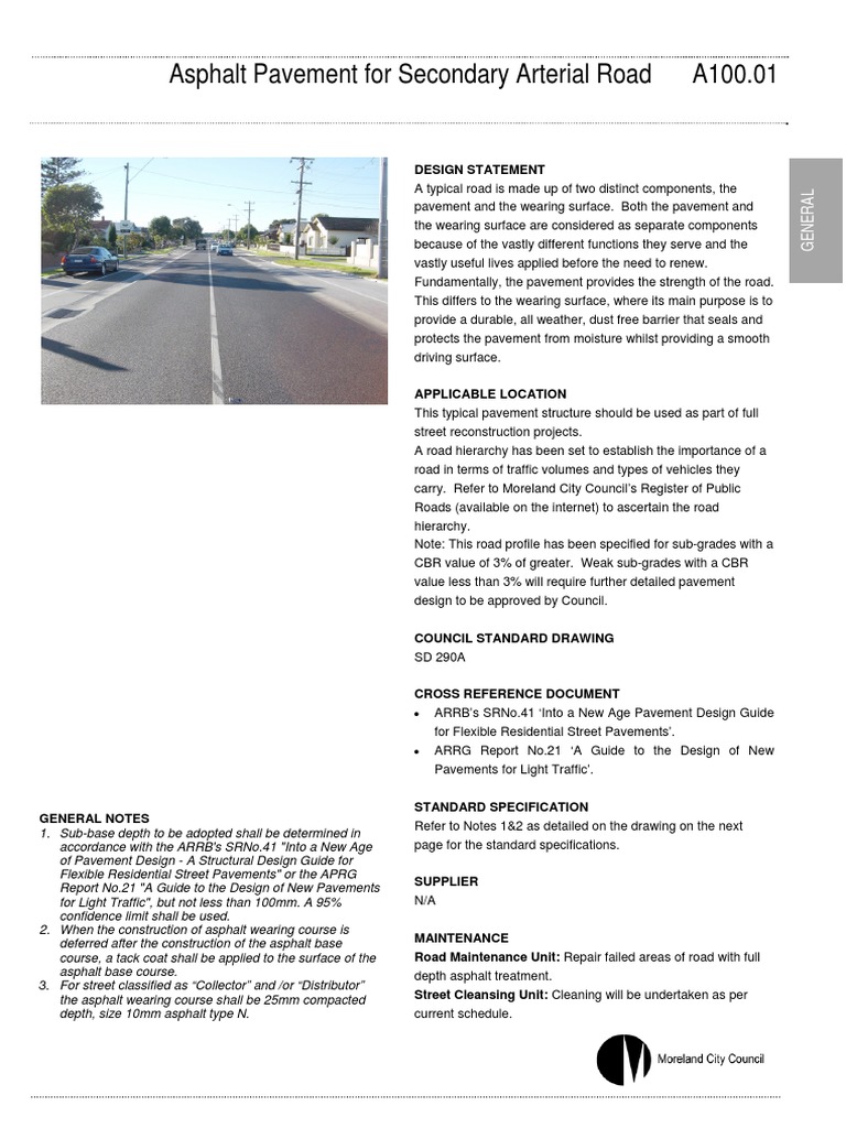 Asphalt Design for A100 Road | PDF | Road Surface | Road