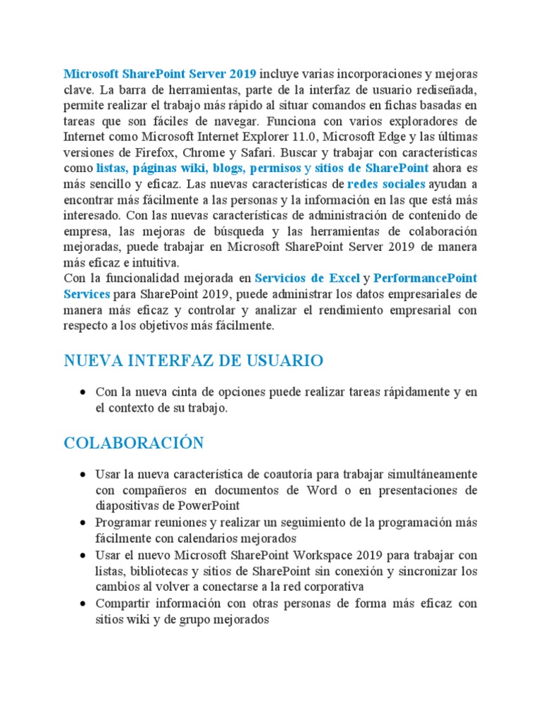 Microsoft SharePoint Server 2019 | Descargar gratis PDF | Metadatos | Microsoft