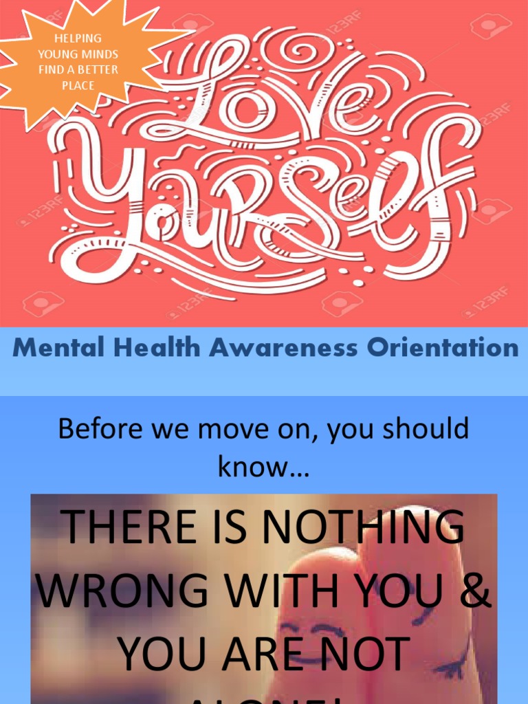 Mental Health Awareness Orientation: Helping Young Minds Find A Better ...