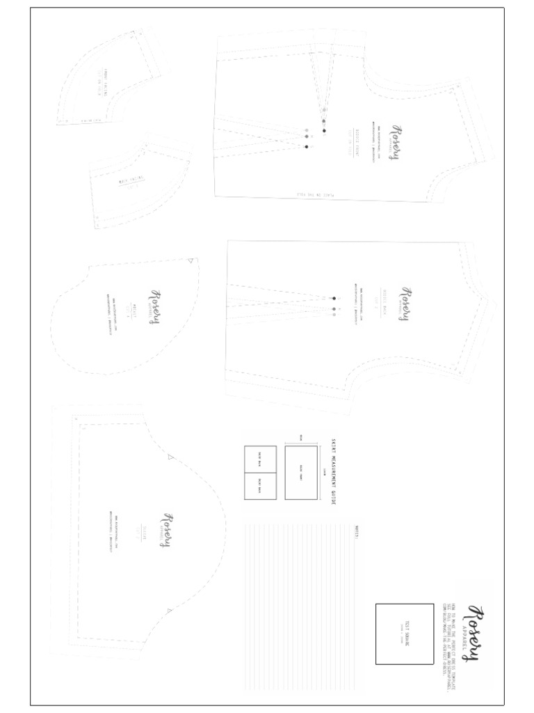 How To Make The Perfect Dress Template - Rosery Apparel (Updated) | PDF