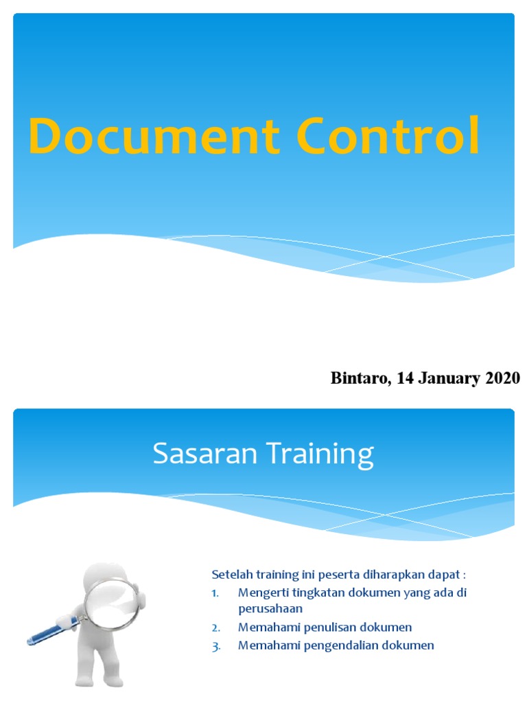 Materi Training Document Control | PDF