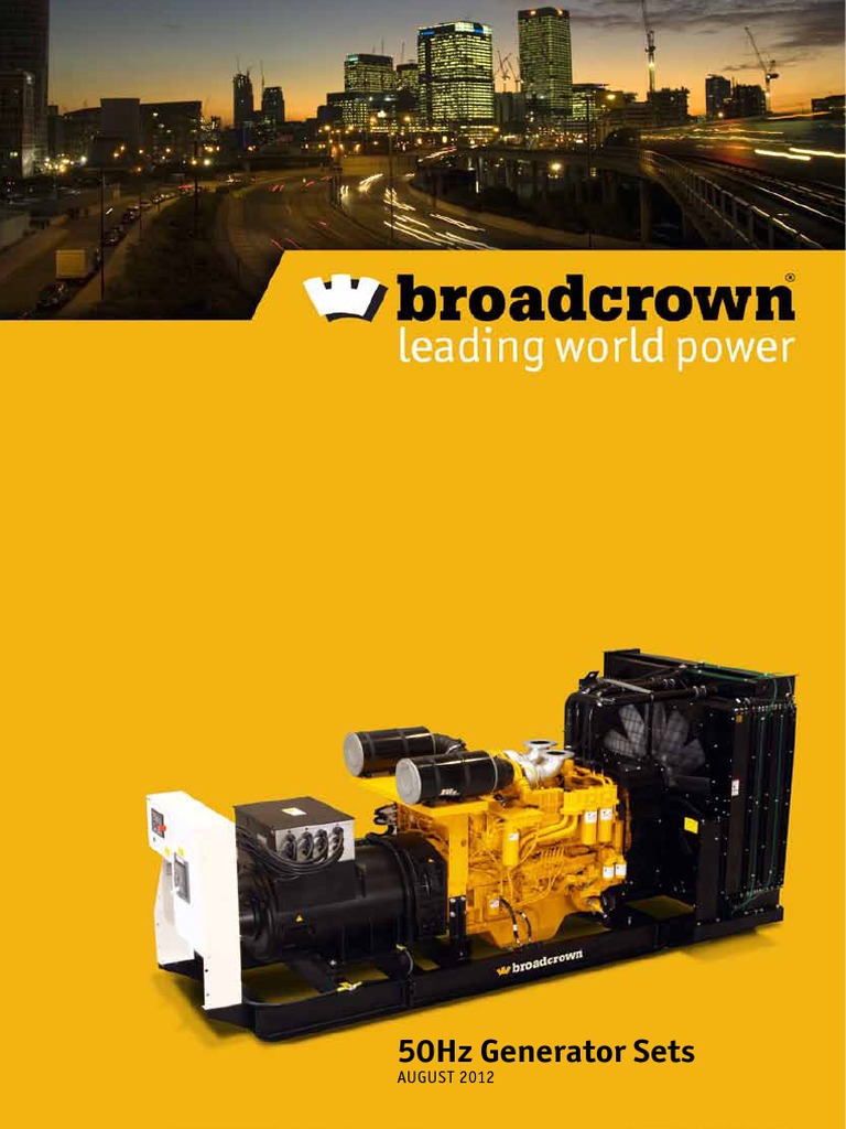 JCB Broadcrown Generator Brochure | PDF | Power (Physics) | Physical ...
