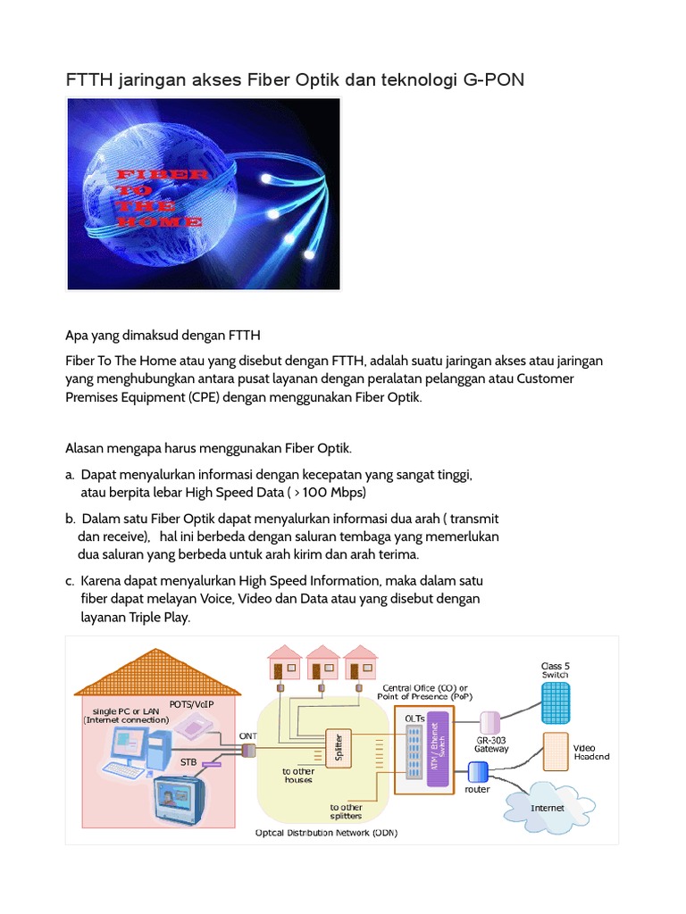 FTTH | PDF