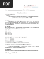 Esp Activity Sheet Grade 2 | PDF
