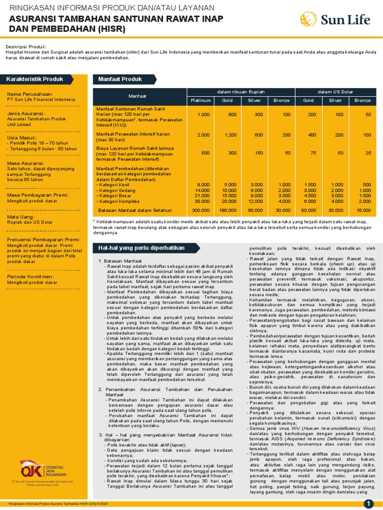 Ringkasan Produk HISR Rev3 | PDF