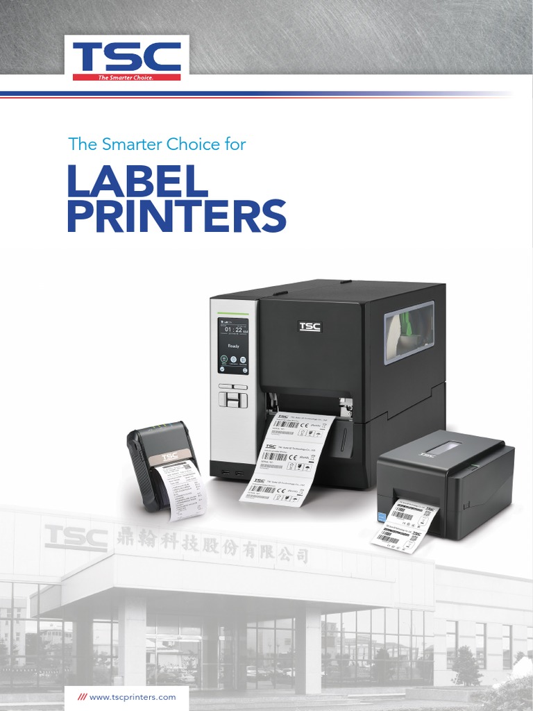 TSC Brochure English A4 | PDF | Printer (Computing) | Barcode