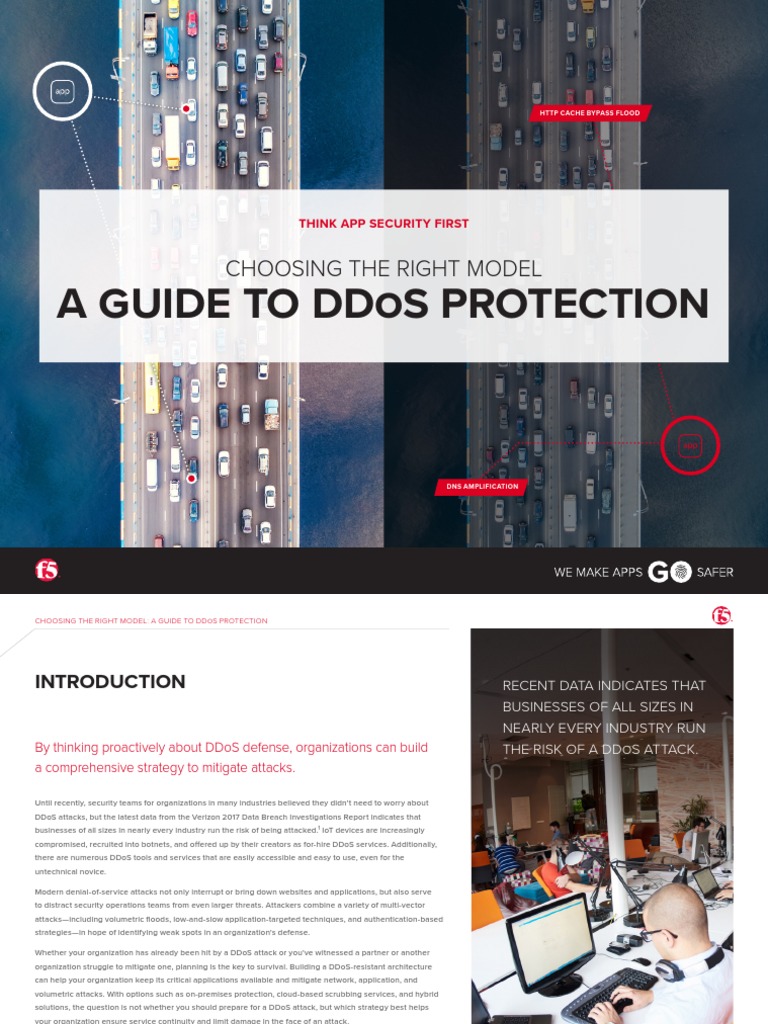 A Guide To Ddos Protection: Choosing The Right Model | PDF | Denial Of ...