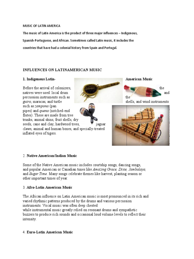 Music 10 Las Music of Latin America | PDF | Musical Instruments | Guitars