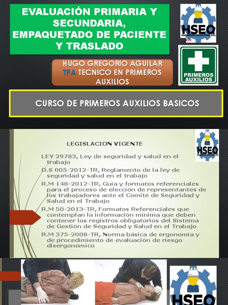 Primeros Auxilios Hseq | PDF | Reanimación cardiopulmonar | Paro cardíaco