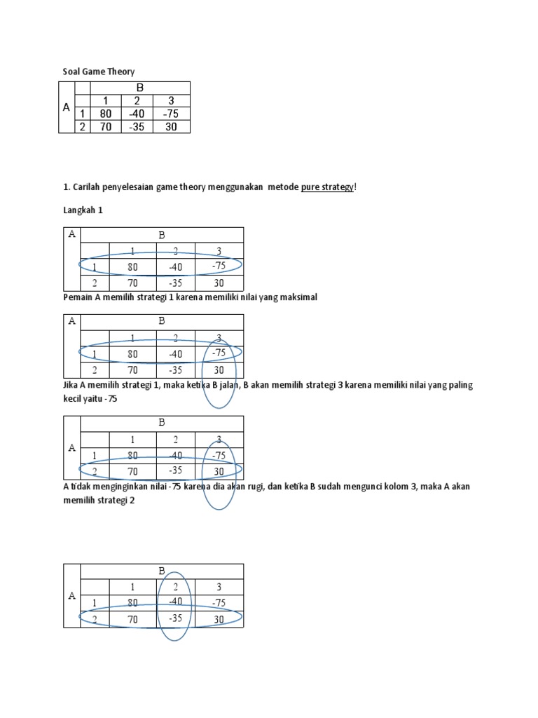 Tugas Stokastik Game Theory Pdf
