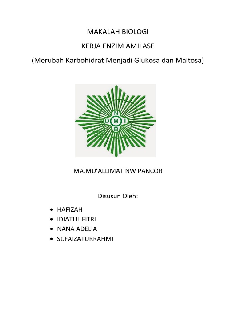 Makalah Biologi Kerja Enzim #2 | PDF
