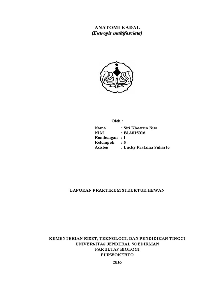 Anatomi Kadal Eutropis multifasciata | PDF