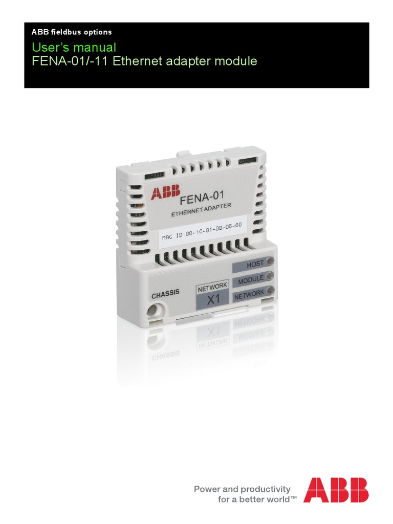 ABB FENA 01 11 Ethernet Manual | PDF | Network Topology | Computer Network